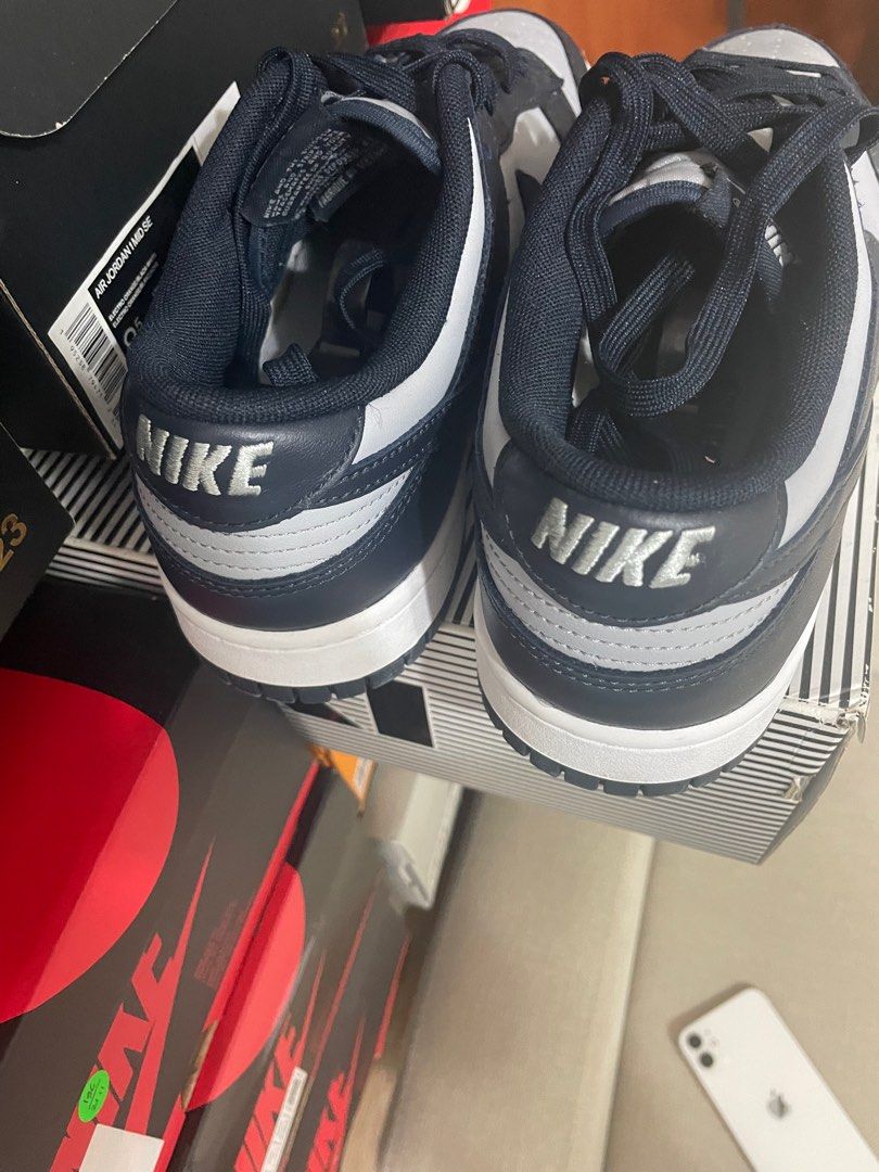 Us9.5 Georgetown Nike Dunk Low, Men's Fashion, Footwear, Sneakers on ...