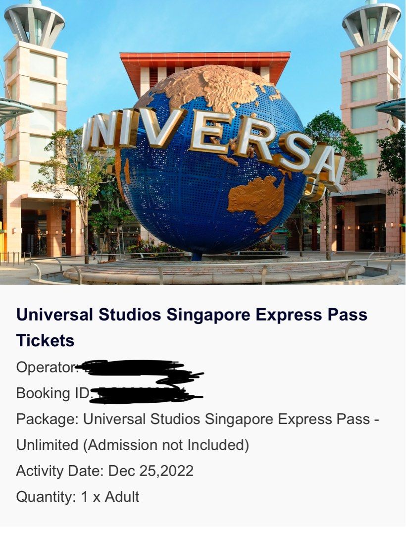 USS admission + express 25 Dec 2022, Tickets & Vouchers, Local ...