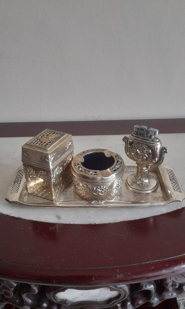 Vintage Cigarette Set With Tray, Hobbies & Toys, Collectibles ...