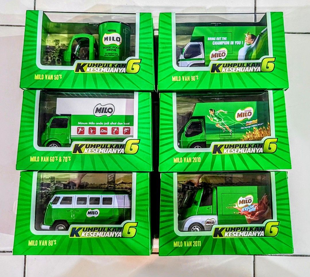 Collectible Vintage Milo Truck Collection - Large (Full 6 types) - MINT ...