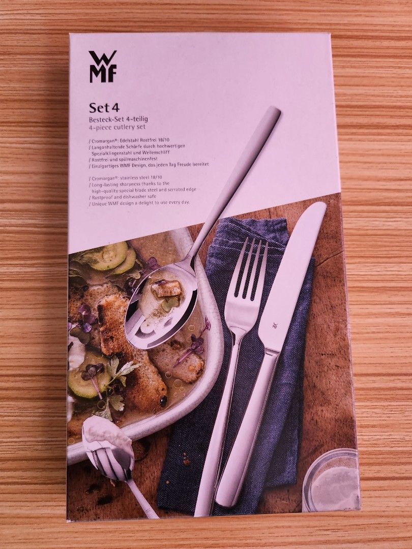 WMF Besteck Set 4 teilig (4-piece cutlery), Furniture & Home Living ...