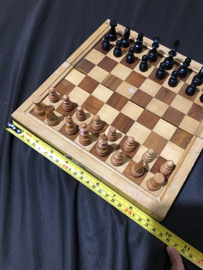 Wooden Chess Board Set, Hobbies & Toys, Toys & Games on Carousell