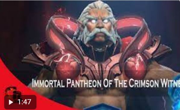 Zeus immortal pantheon of the crimson witness (Dota 2, TI11 crimson ...