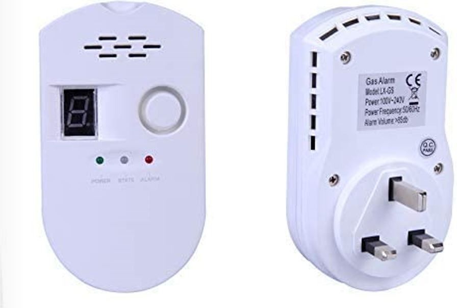 ZEYUN Gas Alarm Detector, LPG/Natural Gas Leakage Detector Plug-in Gas ...