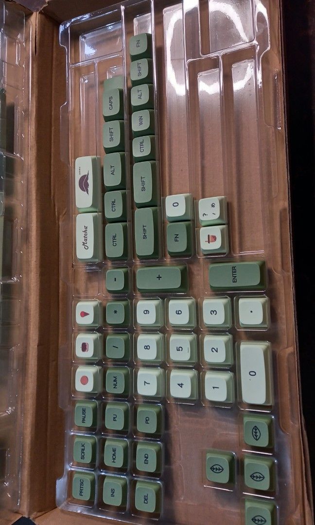 124 KEYS MATCHA JAPANESE KEYCAPS XDA TYPE, Computers & Tech, Parts ...