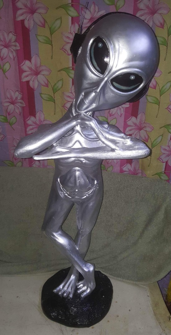 37" Extremely Rare! Lifesize Gray Alien Figurine Statue, Hobbies & Toys ...