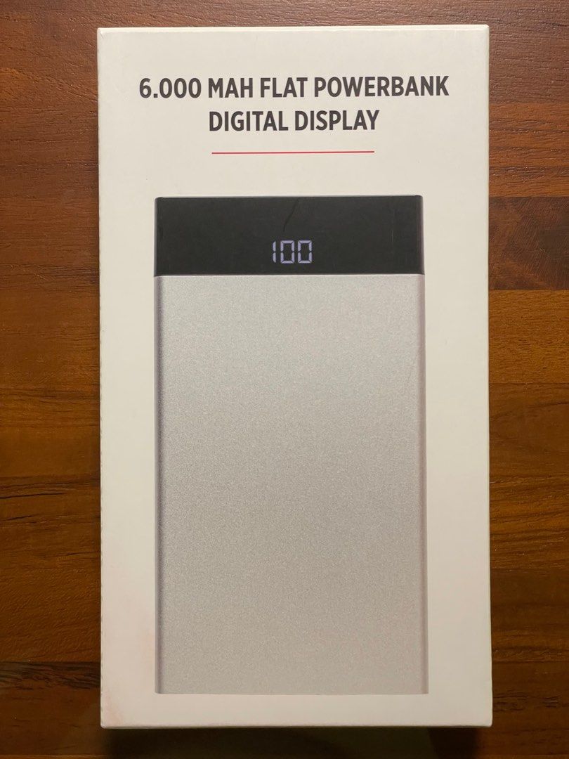 6000mAh powerbank with USB-C USB-A and digital display, Mobile Phones ...