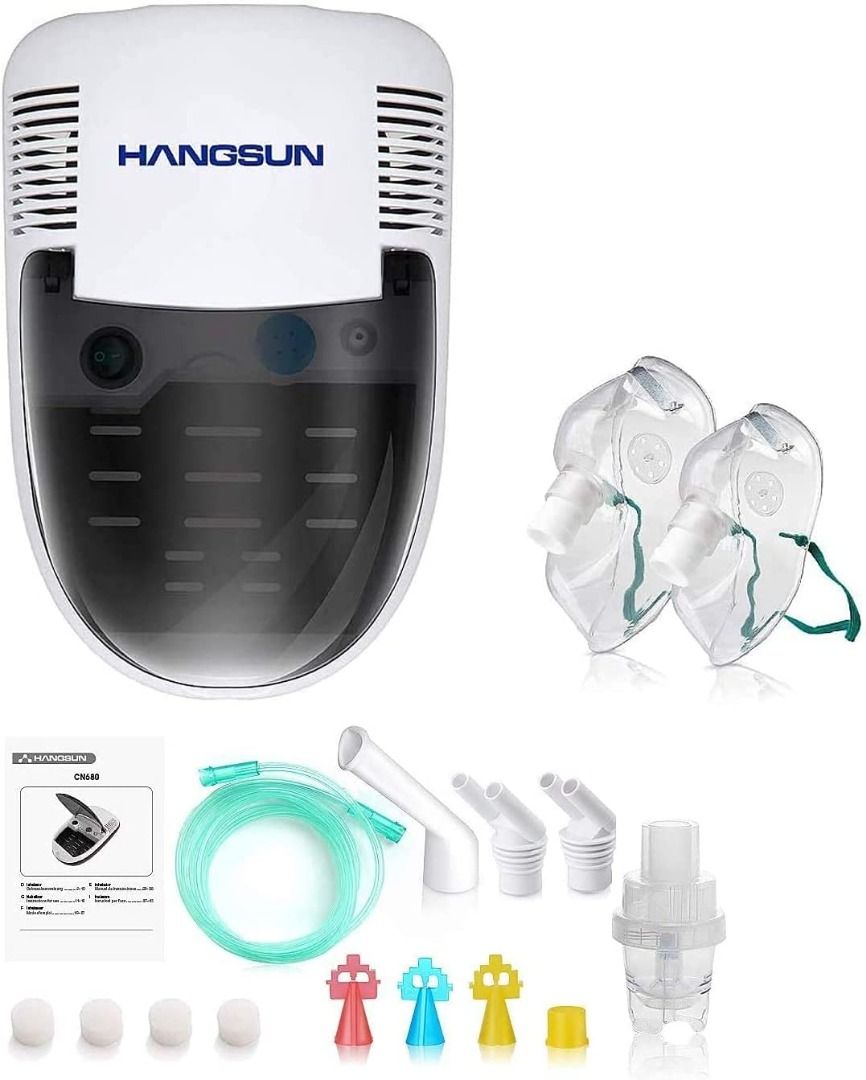 ( No Medication Cup) Hangsun Compact Compressor System Vaporizer Mist ...