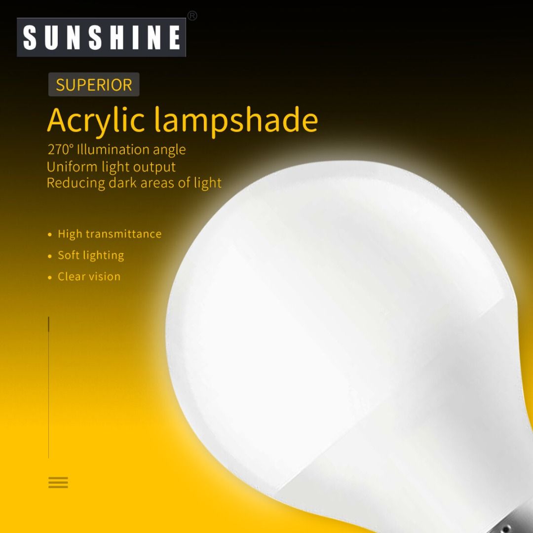 現貨!!! SUNSHINE 陽光 LED 燈膽 5W 燈泡 E14 細螺絲頭 [2件優惠裝], 傢俬＆家居, 燈飾及風扇, 燈飾 - Carousell