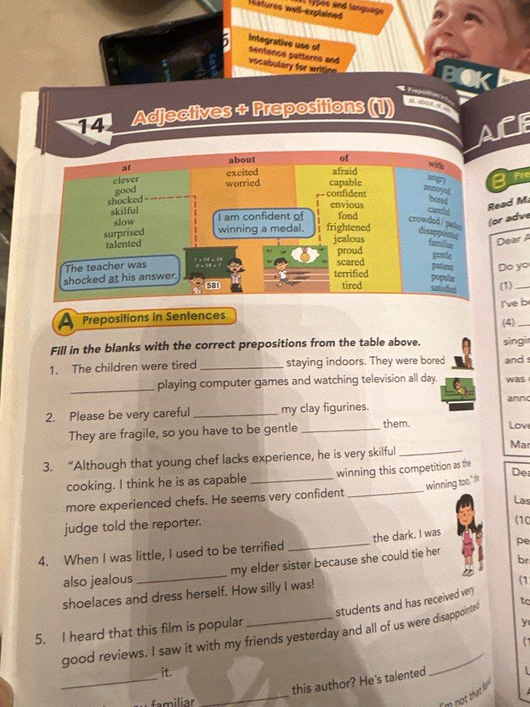 Ace minds p5 prepositions, 興趣及遊戲, 書本 & 文具, 教科書 - Carousell