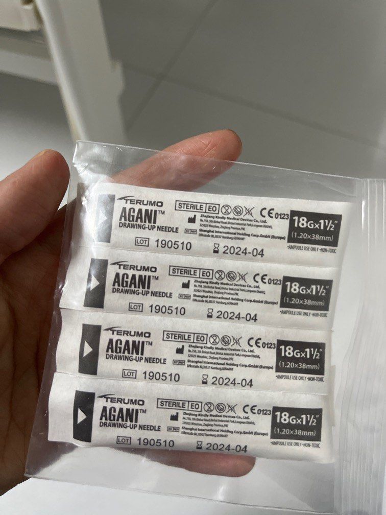 AGANI Drawing-Up Needle, Health & Nutrition, Medical Supplies & Tools ...
