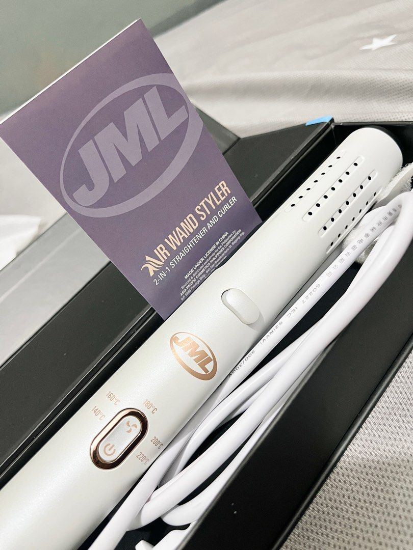 AIR WAND STYLER - JML 2in1 Straightener & Curler, Beauty & Personal ...