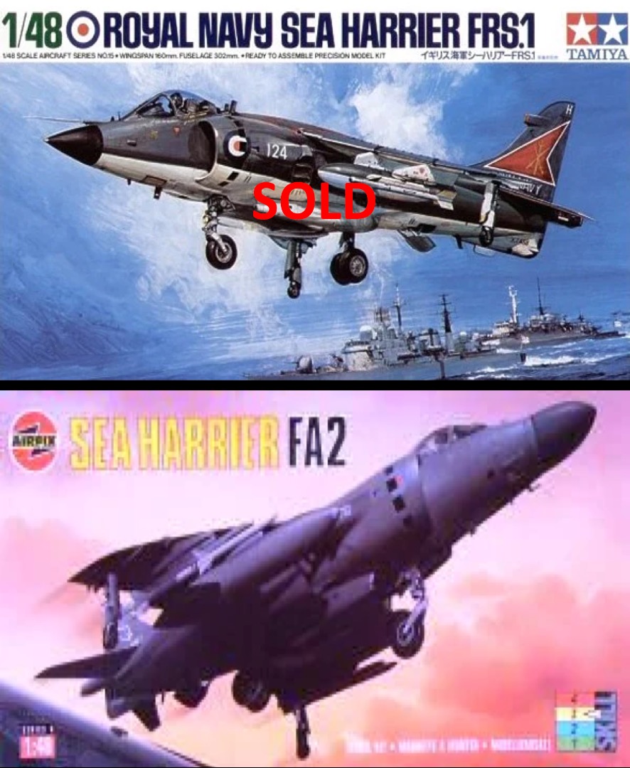 Airfix, Tamiya1/48 Sea Harrier FRS.1, FA2 , Hobbies & Toys, Toys ...