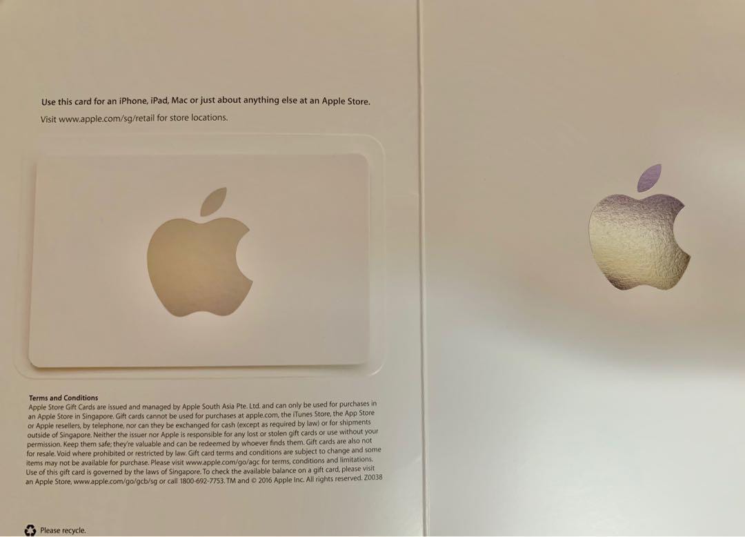 Apple gift voucher, 門票＆禮券, 兌換券 - Carousell