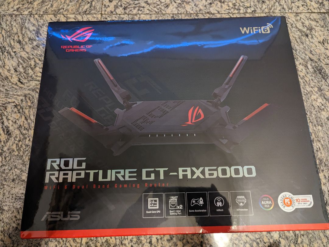 Asus ROG GT-AX6000 Router, Computers & Tech, Parts & Accessories ...