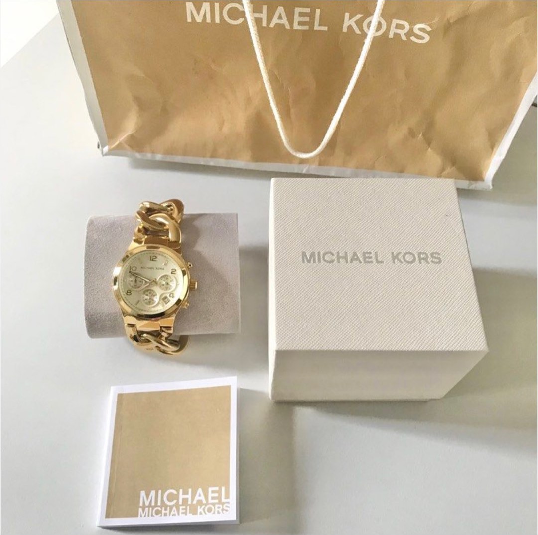 Authentic Michael Kors Gold-Tone Watch MK3131, Women's Fashion, Watches ...