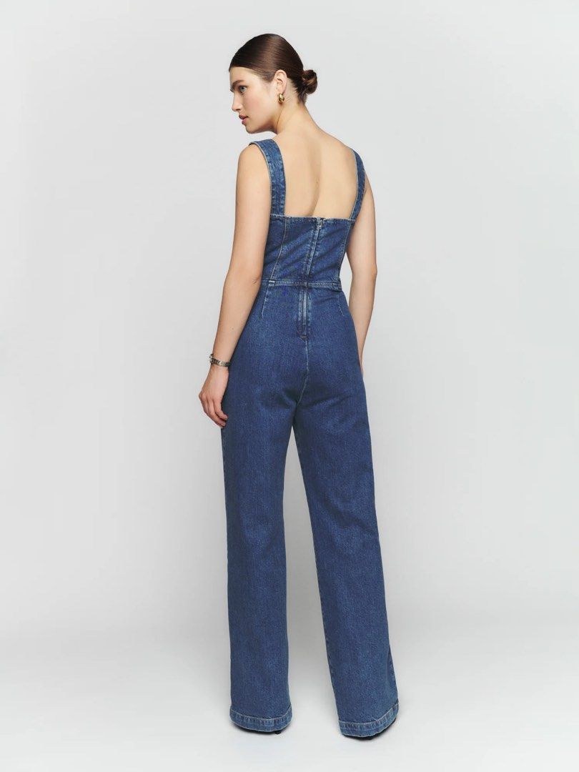 Authentic Reformation Nikki Bustier Jumpsuit, Women's Fashion, Dresses ...