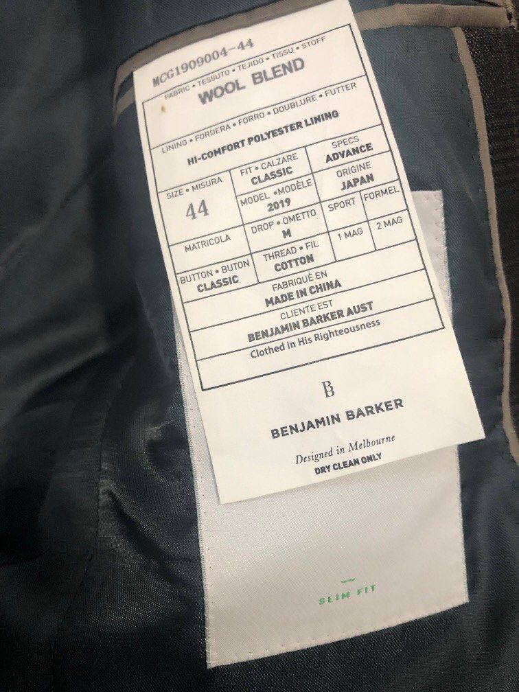 Benjamin Barker Blazer, Men's Fashion, Coats, Jackets and Outerwear on ...