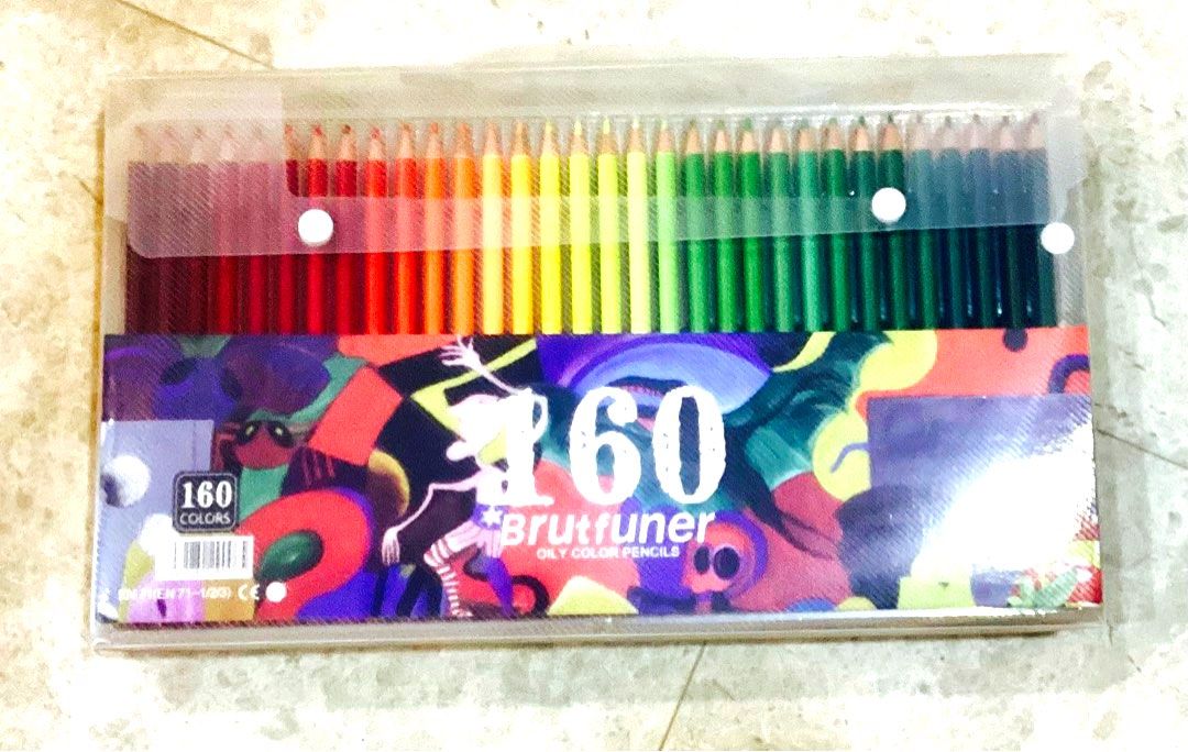 Brutfuner 160 Professional Color Pencils Set Oil HB Drawing Sketch For ...
