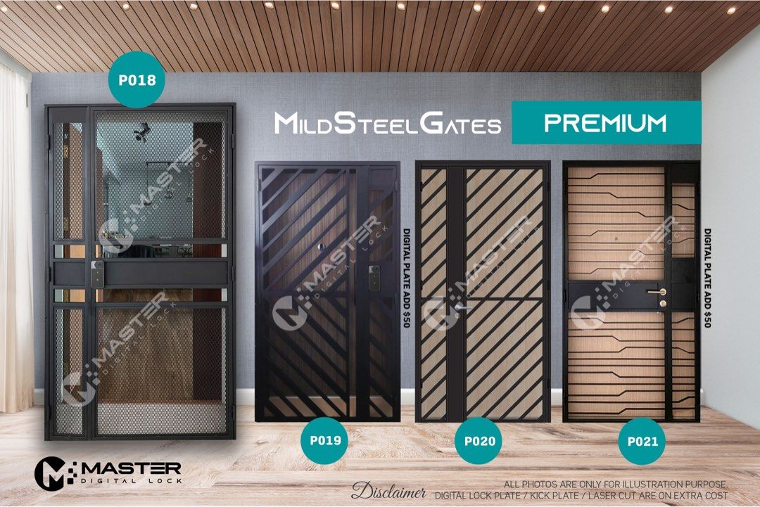 BUNDLE OF METAL GATE AND DIGITAL GATE LOCK KLOCK K2000. Installed by ...