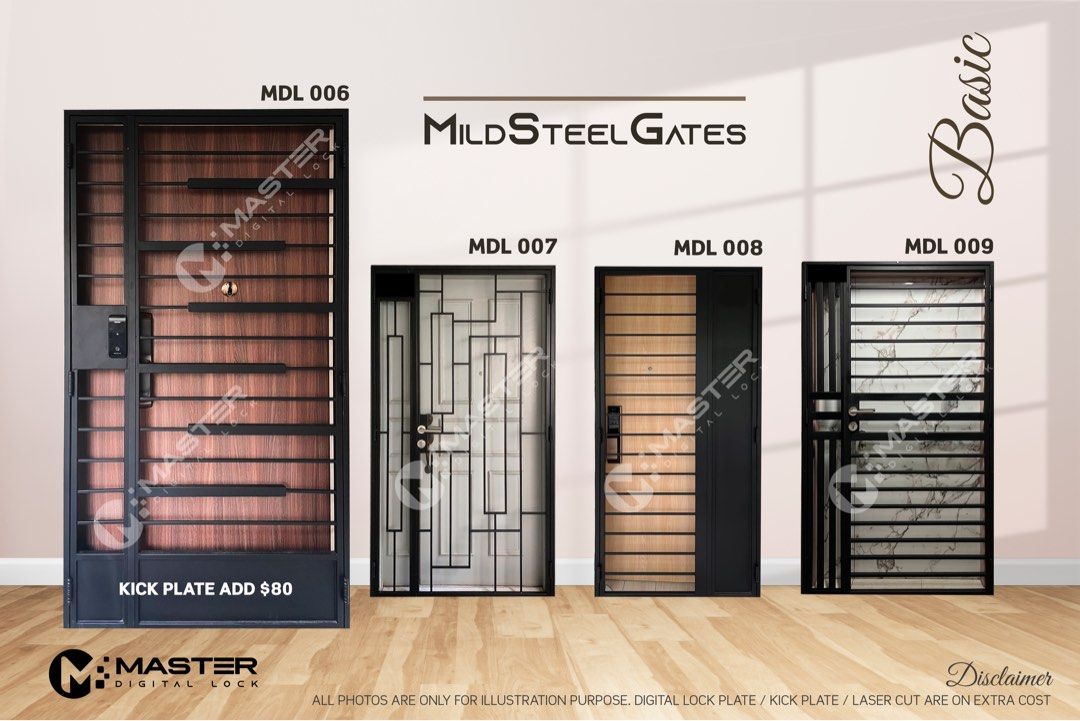 BUNDLE OF METAL GATE AND DIGITAL GATE LOCK KLOCK K2000. Installed by ...