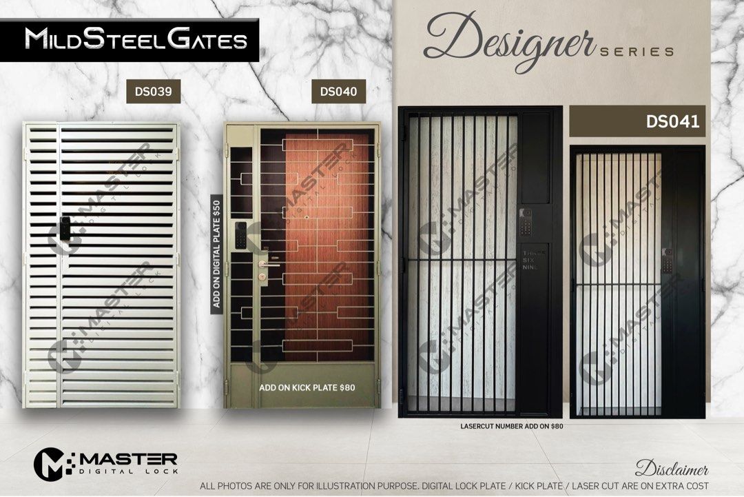 BUNDLE OF METAL GATE AND DIGITAL GATE LOCK KLOCK K2000. Installed by ...