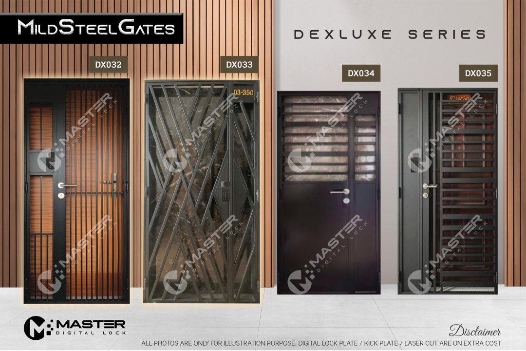 BUNDLE OF METAL GATE AND DIGITAL GATE LOCK KLOCK K2000. Installed by ...