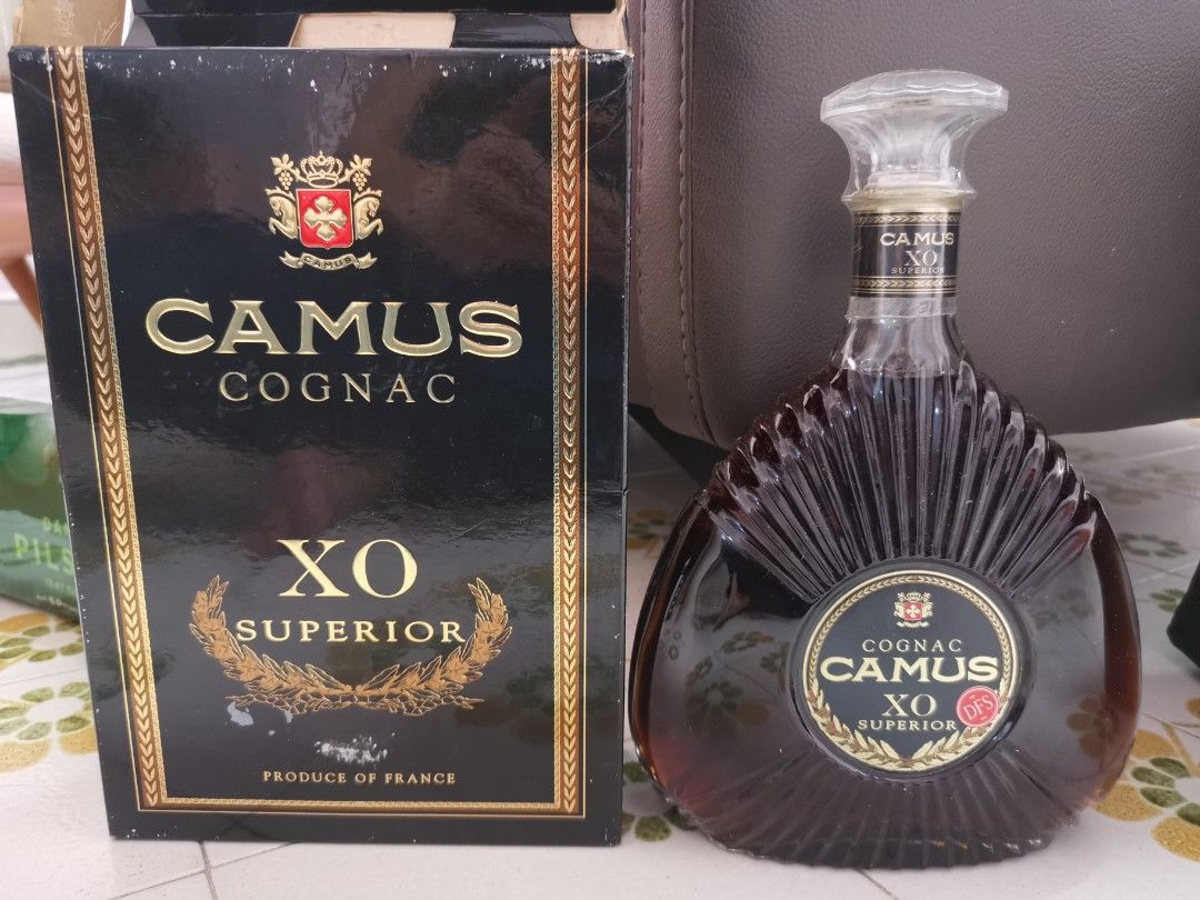 Camus Cognac XO Superior 1Litre, Food & Drinks, Alcoholic Beverages on Carousell