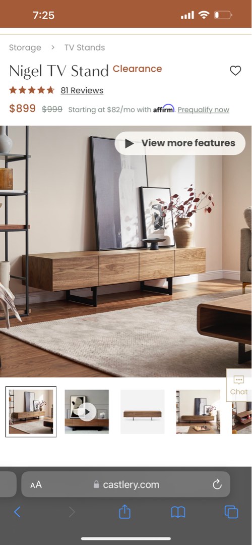 Castlery Nigel TV console, Furniture & Home Living, Furniture, TV ...