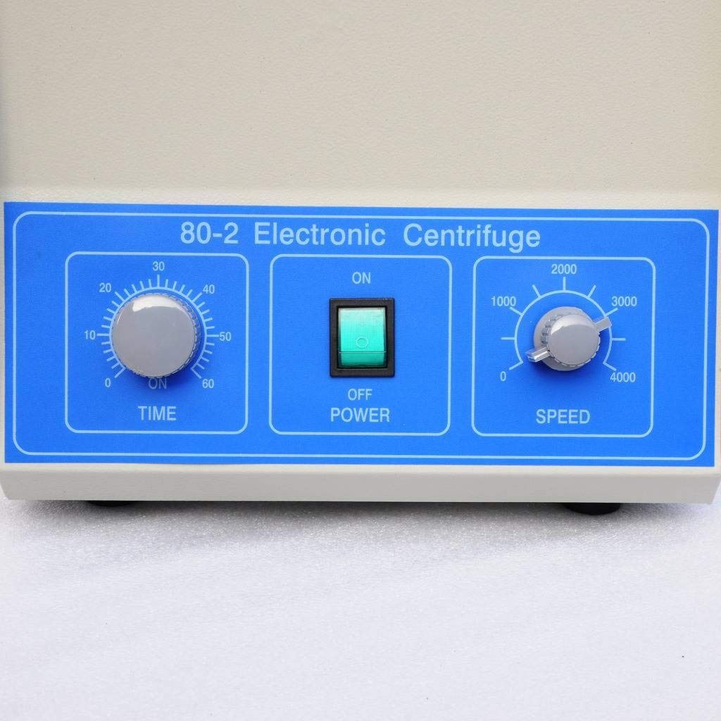 Centrifuge (80-2) Miniature Electric Centrifuge Machine 0-60min Timer 4000r/min Capacity 20ml x ...