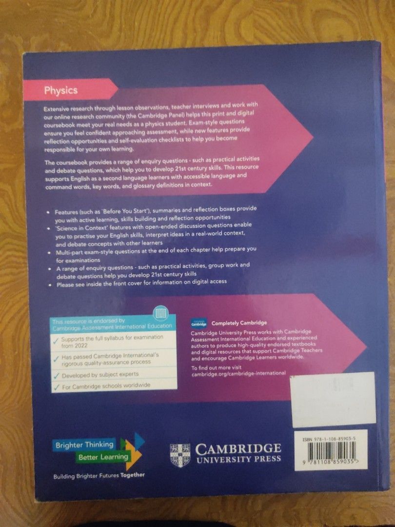 CIE AS & A LEVEL PHYSICS COURSEBOOK, Hobbies & Toys, Books & Magazines ... CIE AS & A LEVEL PHYSICS COURSEBOOK, Hobbies & Toys, Books & Magazines ...