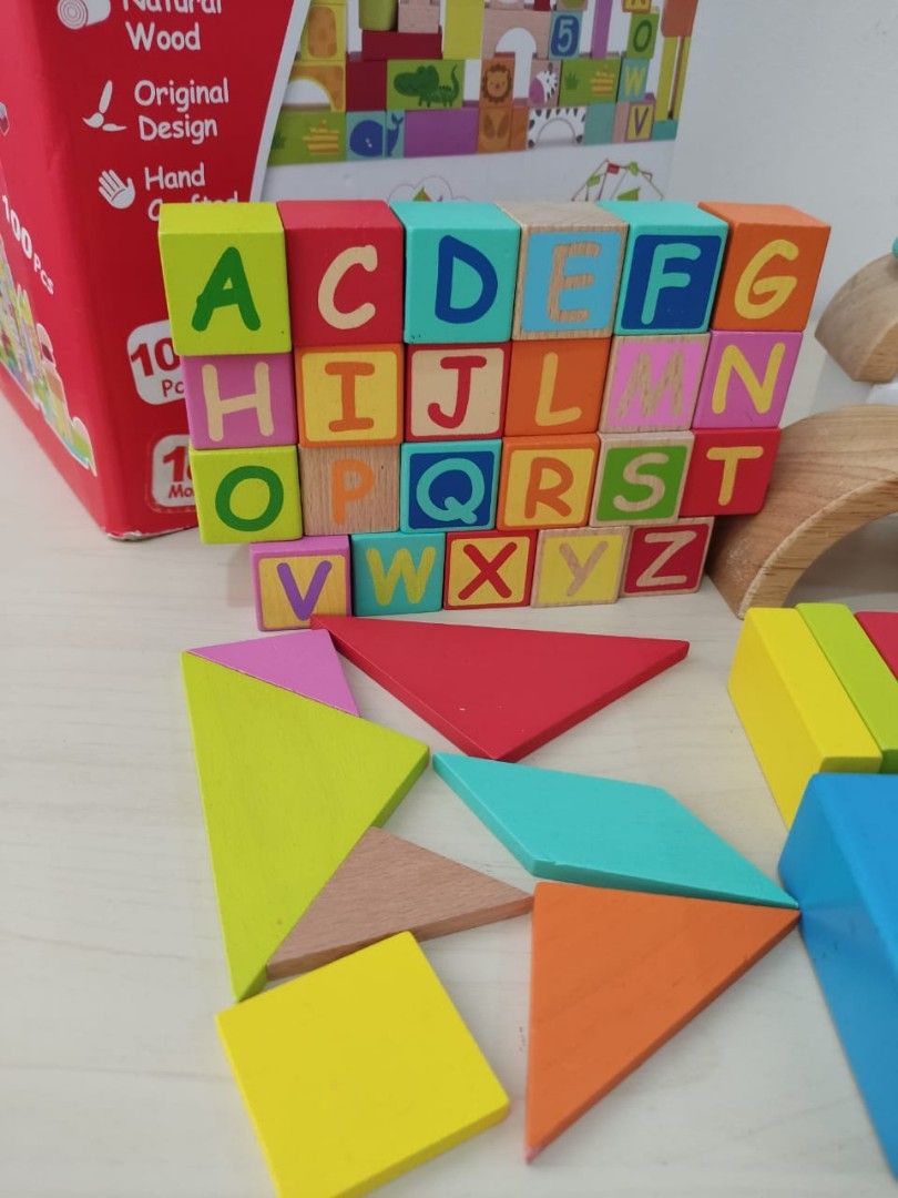 Classic World Multi Activity Wooden Blocks, Hobbies & Toys, Toys ...