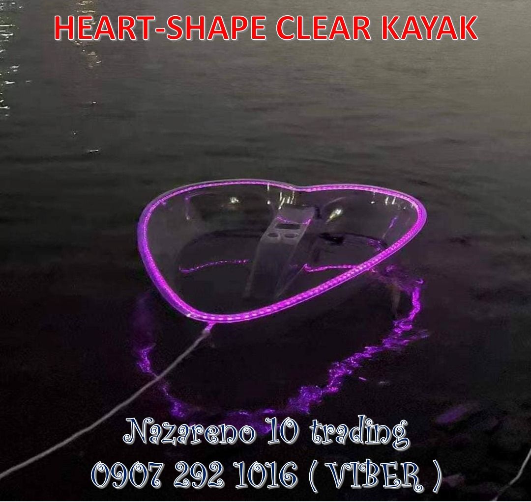 Clear kayak Heart shape 1, Sports Equipment, Sports & Games, Water ...