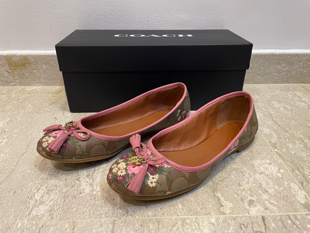 COACH BALLET FLATS FG2563, Luxury, Sneakers & Footwear on Carousell