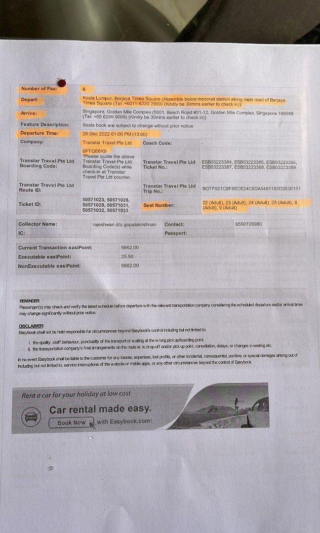 Coach bus tickets to KL, Tickets & Vouchers, Local Attractions ...