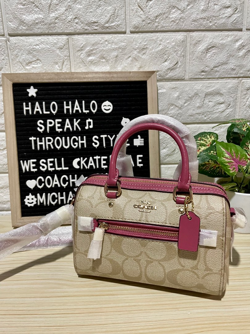 COACH Mini Rowan Crossbody In Signature Canvas, Luxury, Bags & Wallets ...