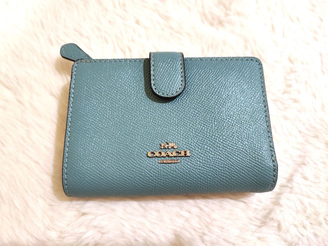 Coach Small Wallet in blue, Women's Fashion, Bags & Wallets, Wallets ...