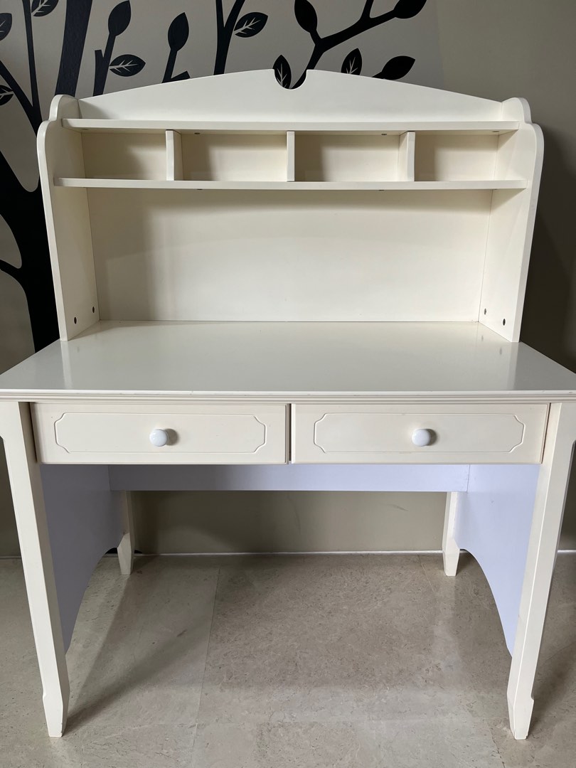 Compact Study Table with Shelf, Furniture & Home Living, Furniture ...