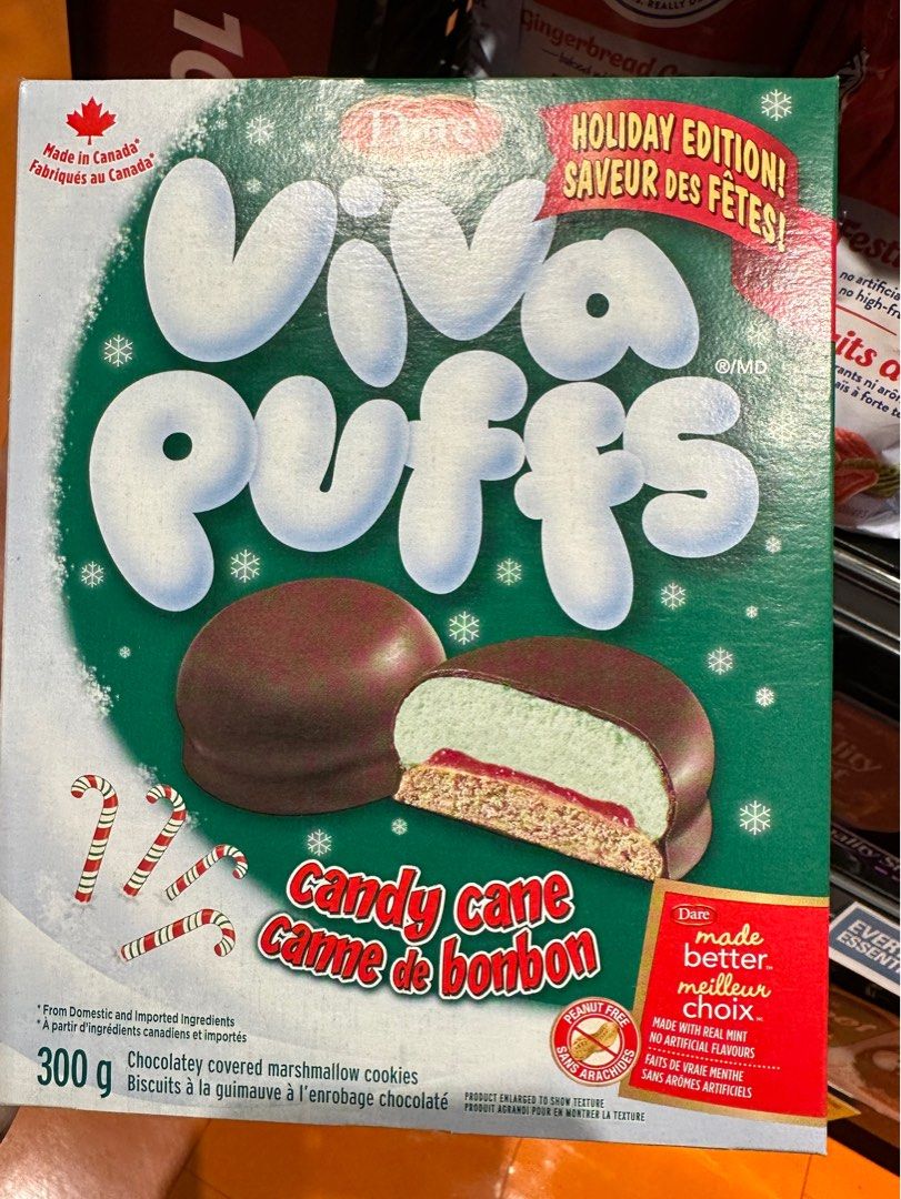 Dare - viva puffs Mint chocolate Marshmallow Cookies holiday edition ...
