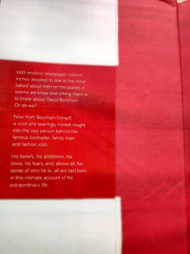 David Beckham official biography rare vintage collectibles, Hobbies ...