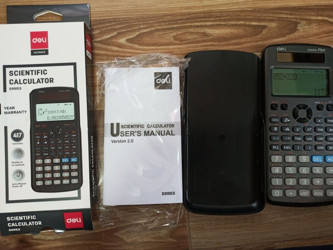 Deli D991ES Scientific Calculator, Computers & Tech, Office & Business ...
