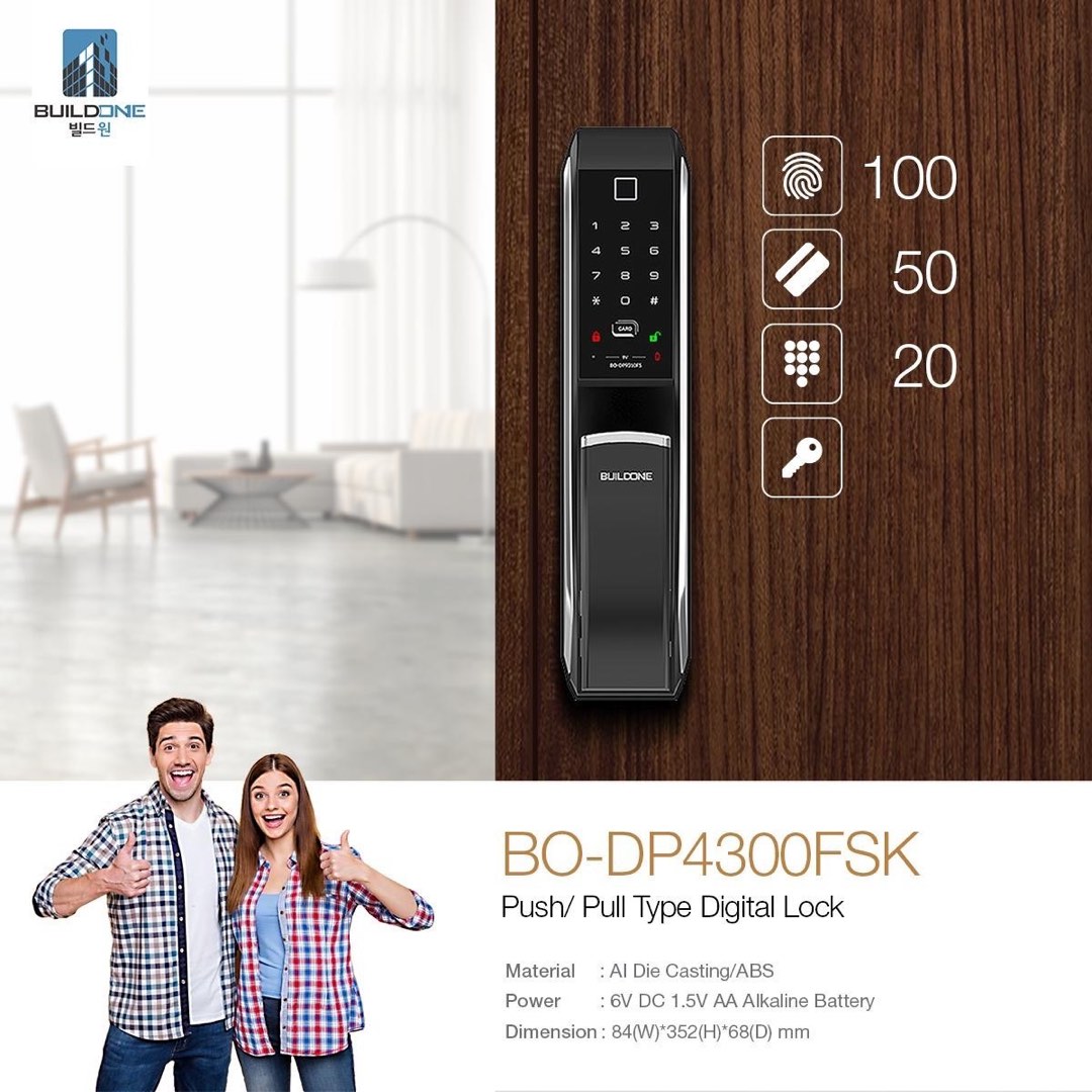 Digital door lock, Furniture & Home Living, Security & Locks, Locks ...