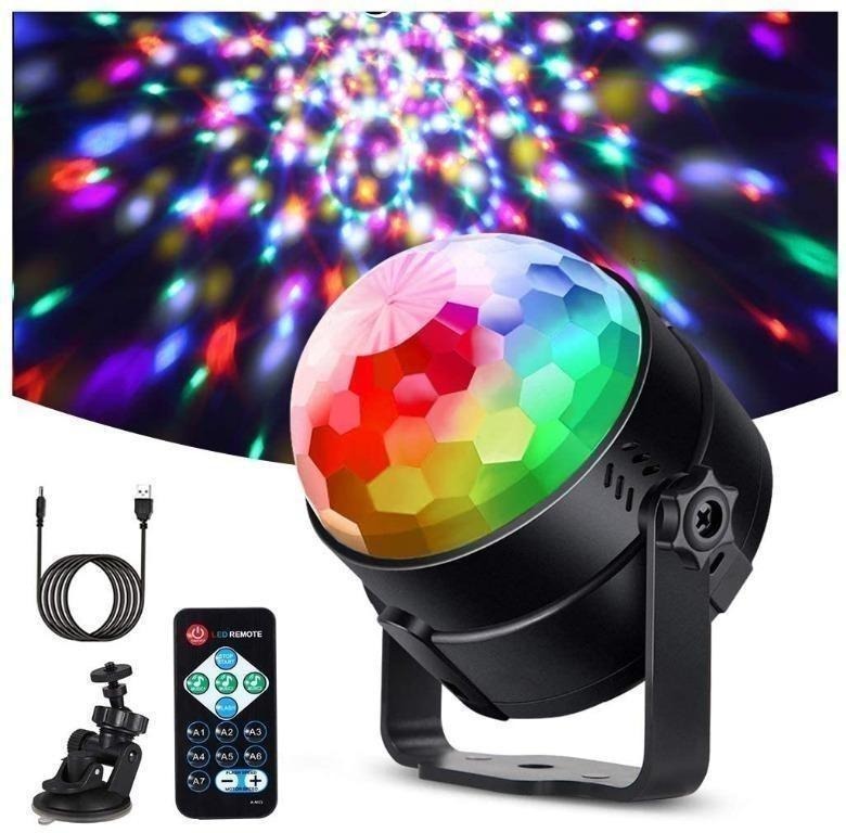 Disco Lights Disco Ball Party Lights, Sound Activated Party Lights 360 ...