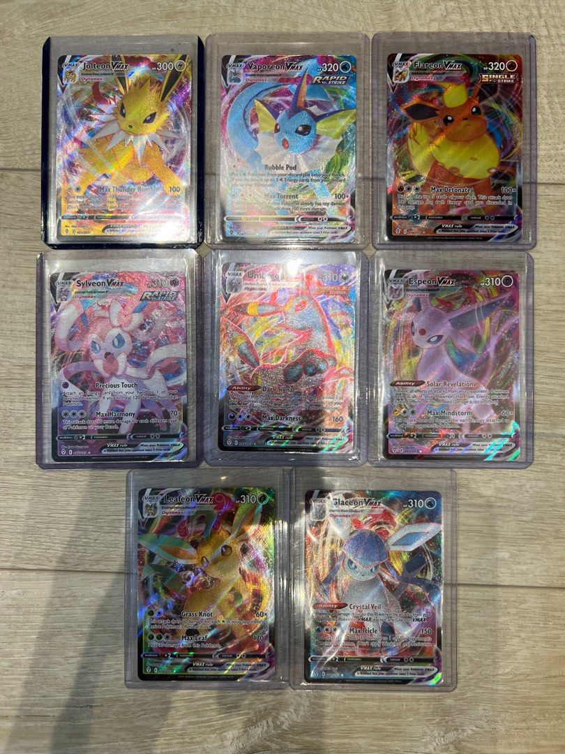 Eeveelution Vmax set, Hobbies & Toys, Toys & Games on Carousell
