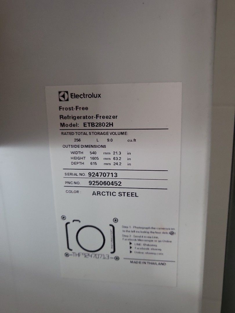 Electrolux Inverter 256L Refrigerator, TV & Home Appliances, Kitchen Appliances, Refrigerators ...