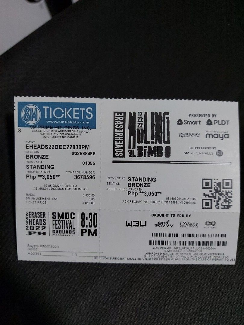 Eraserheads huling el bimbo, Tickets & Vouchers, Event Tickets on Carousell