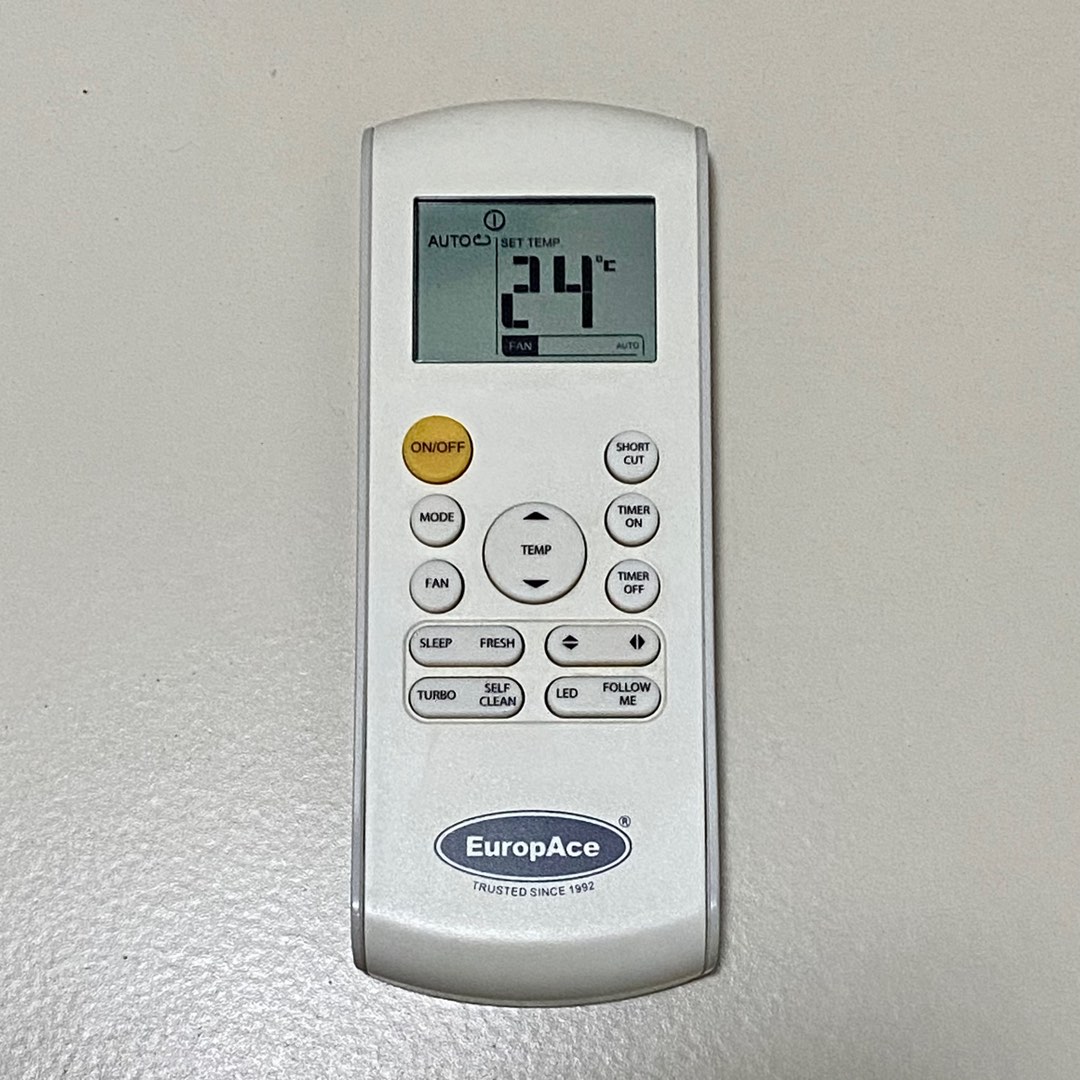 EuropAce Aircon Remote Control Unit (Authentic), TV & Home Appliances ...