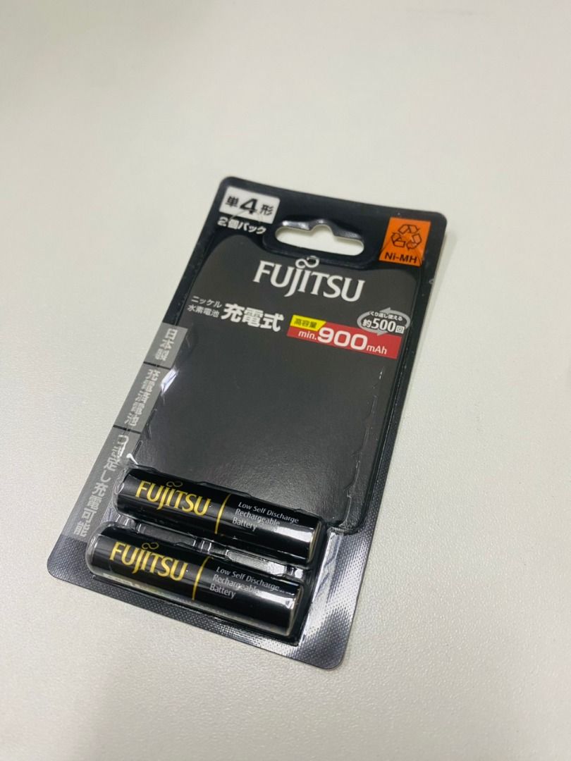 Fujitsu High-Cap AAA 2 cells 950mAh Rechargeable Battery - HR-4UTHC(2B ...