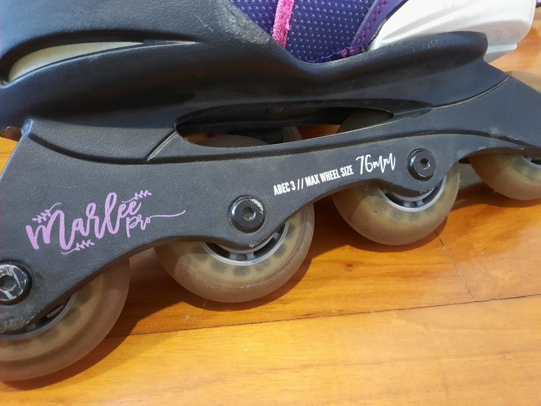FULL SET Kids Inline Skates (K2 Marlee Pro), Helmet (Prowell), Safety ...