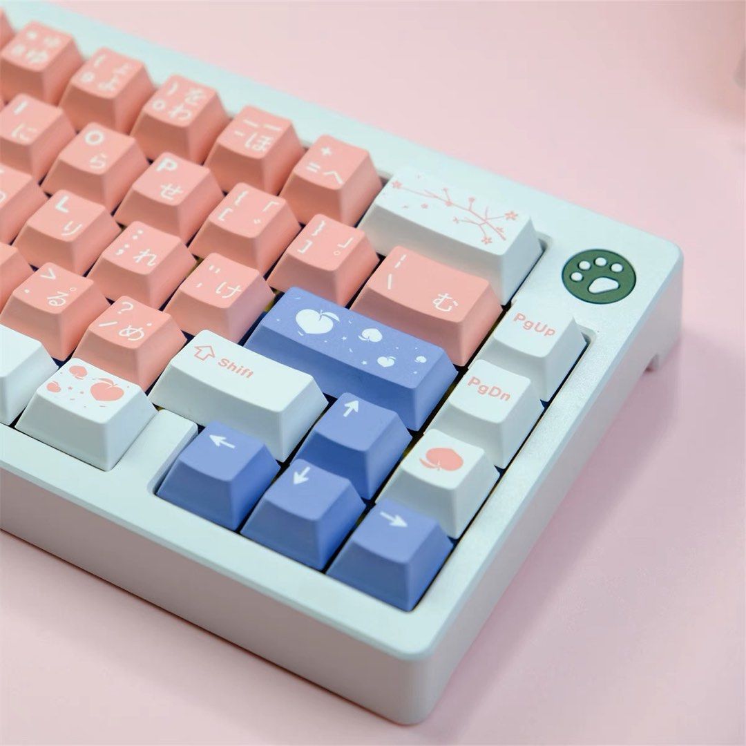 GMK Sakura PBT clones keycaps, 電腦＆科技, 電腦周邊及配件, 電腦鍵盤及相關產品 - Carousell